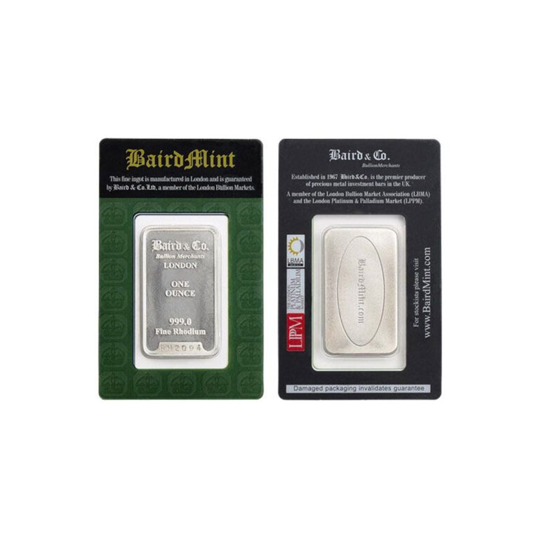 CBMint LLC | 1 Oz Rhodium Bar - CBMint LLC